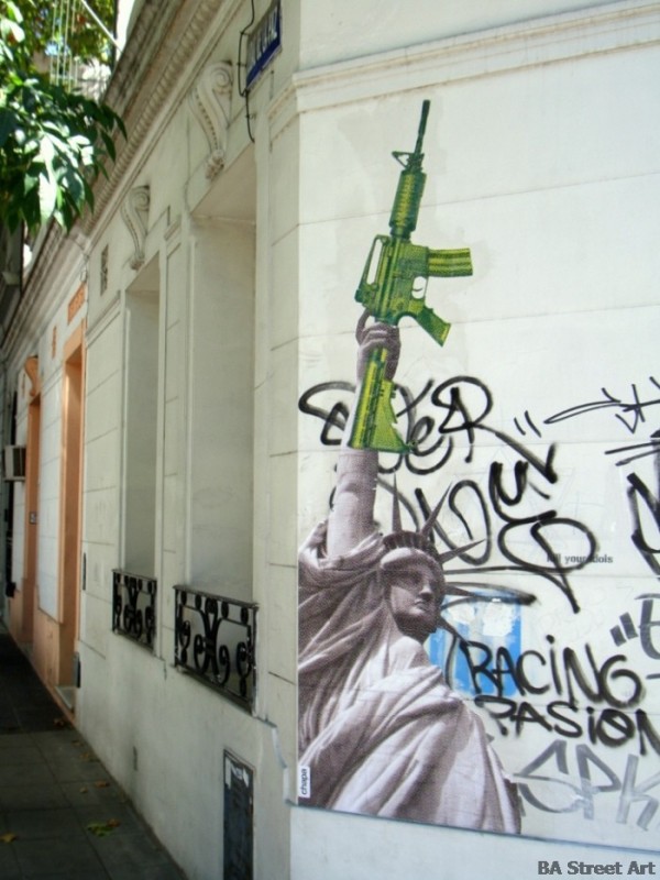 Anti US graffiti | BA Street Art