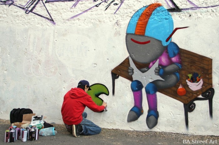 I Robot: new graffiti by Nerf in Palermo, Buenos Aires | BA Street Art